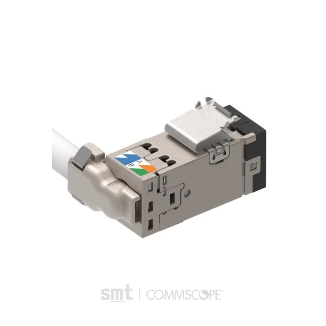 Jack Blindado CommScope Cat 6A SL Series – Blindaje Metálico 360 ...
