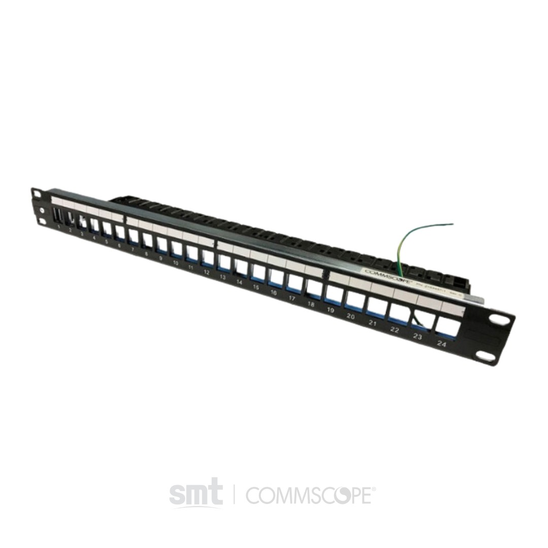 PATCH PANEL AMP MODULAR COMMSCOPE 24 PUERTOS CAT 6 – 6A - SMT - Colombia